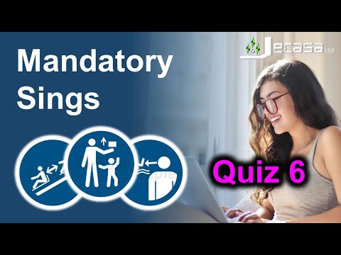 Mandatory Signs - Quiz 6 (Final)