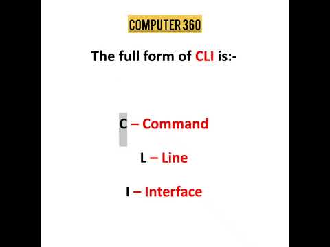 The full form of CLI is? #computer #computerscience #shorts