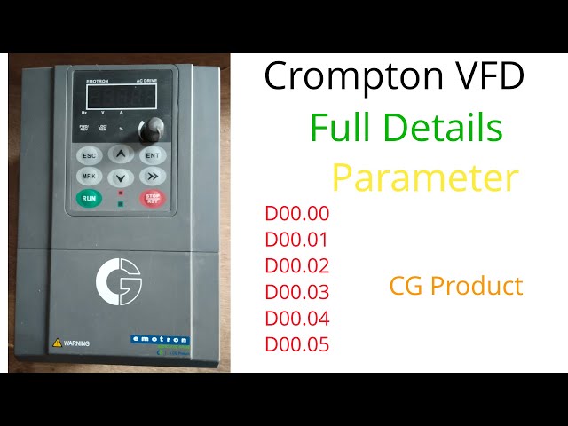 Crompton Emotron AC Drive - CG Crompton Greaves Emotron VSS23 AC Drive ...