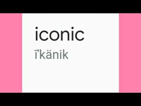 Iconic meaning in hindi#studystudy