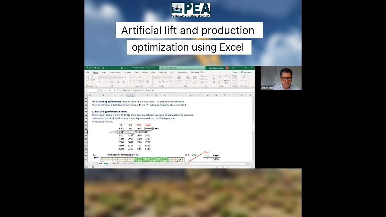 Artificial Lift & Production Optimization Using MS  Excel