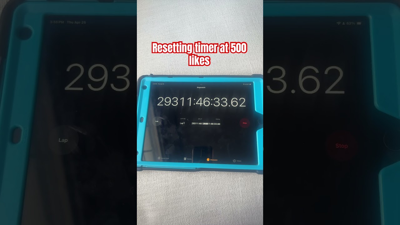 Deleting at 500 #shorts #fyp #stopwatch #timer