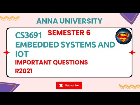 CS3691 Embedded Systems and IOT Important Questions