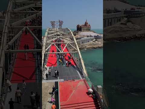 💢💥 Kanyakumari kanniyakumari glass bridge Nagercoil beach sea
