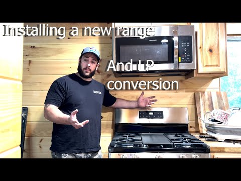 Installing a new gas stove and converting it to LP