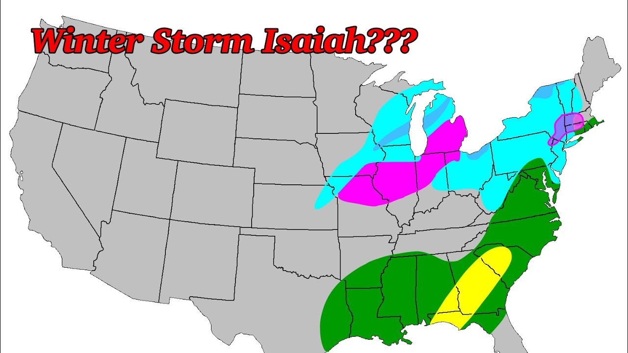 Potential Winter Storm Isaiah Forecast