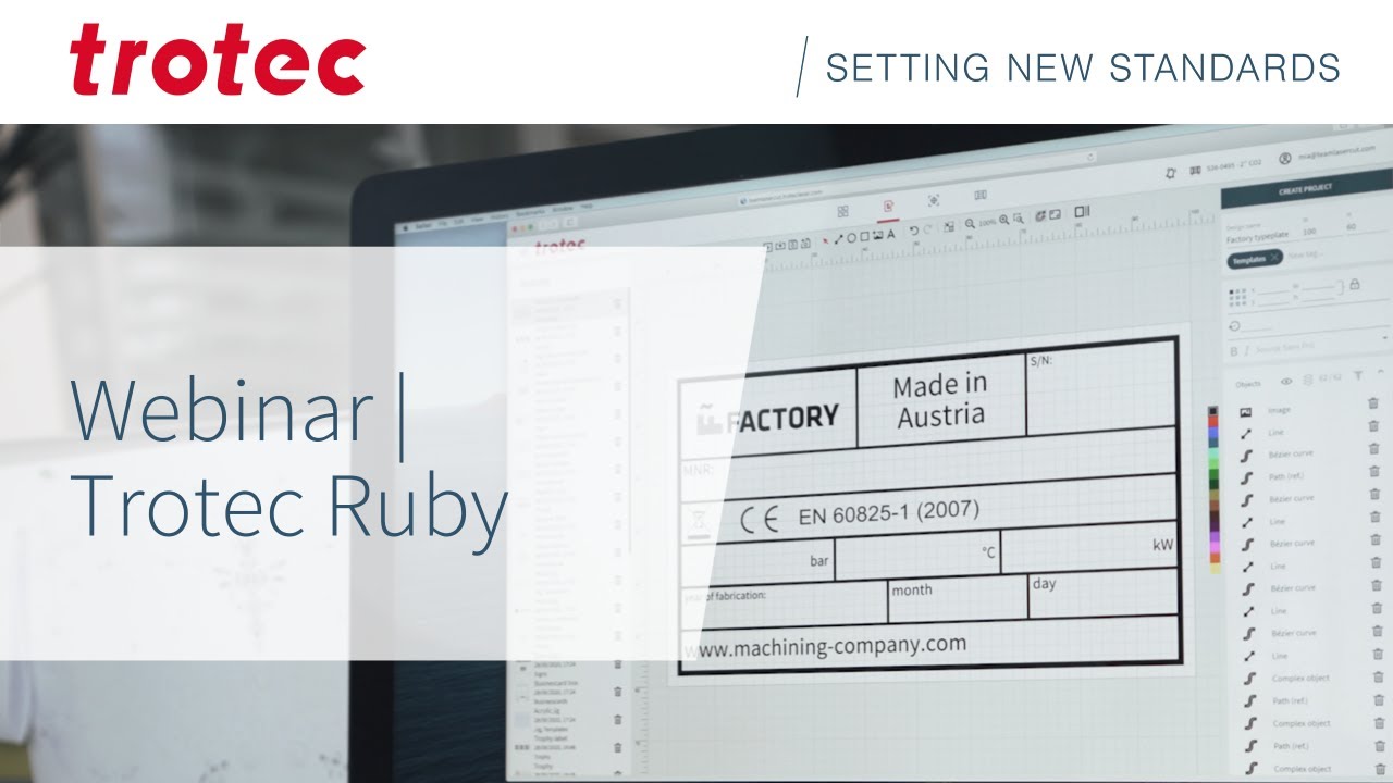 Trotec Ruby Basics Webinar