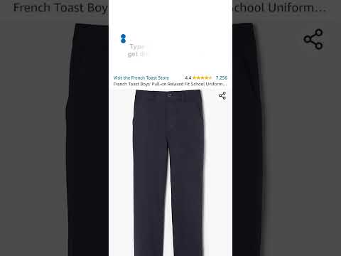 French Toast Boys' Pull-on Relaxed Fit School Uniform Pant (Standard & Husky)