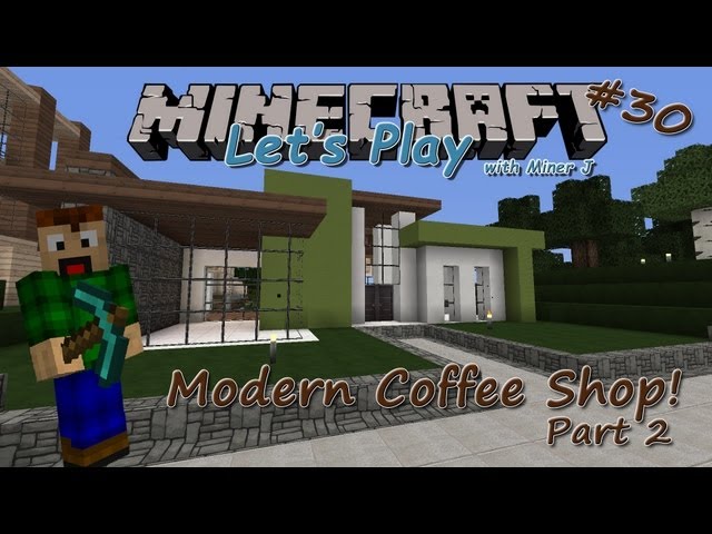 Modern Coffee Shop Minecraft Map