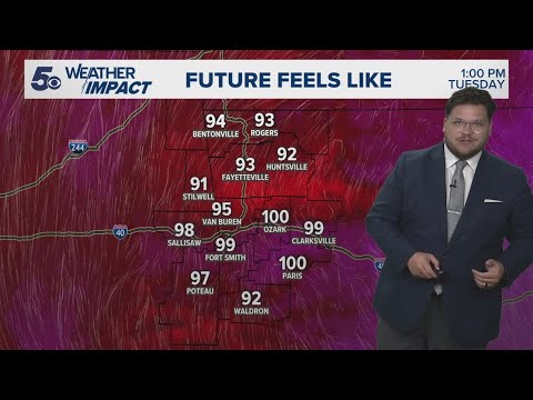 Latest Weather | Hot and humid this week with small rain chances on Tuesday