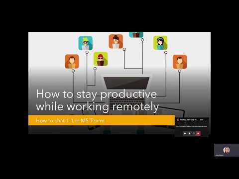 How to chat 1:1 in Microsoft Teams
