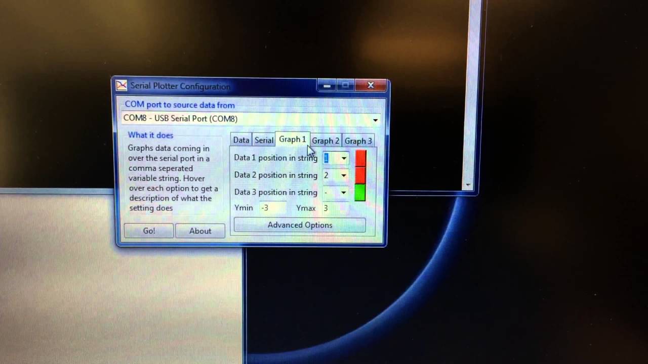 Serialplot - a real time graphing app