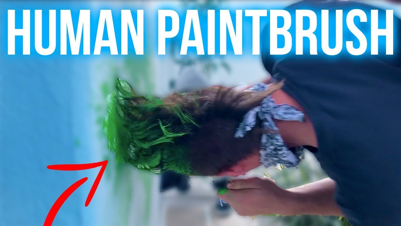 HUMAN PAINTBRUSH!!! **and a epic prank**