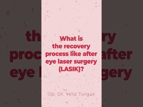 What is the recovery process like after eye laser surgery?