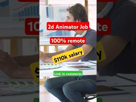 2d animator remote job in USA, #jobsearch #earnmoneyonline