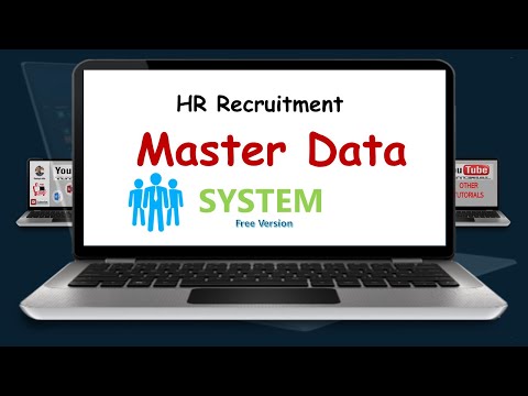 HR Recruitment Master Data System Free version