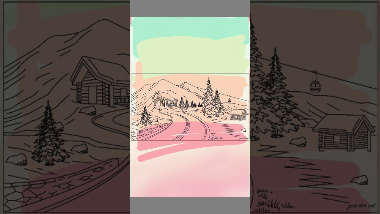 Cozy Art Moment: Soothing Gradient Painting to Calm Your Mind #art #artwork #artist #painting #paint