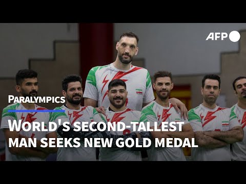 Morteza Mehrzad, the 'giant' lynchpin of Iran's sitting volleyball team, ready to challenge Bosnia