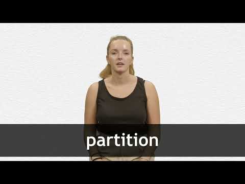 How to pronounce PARTITION in French