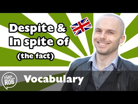 How to use despite and in spite of in a sentence - English linking words