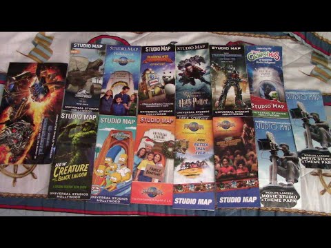Universal Studios Hollywood maps: 2005-2020 (Day 52 vlog)