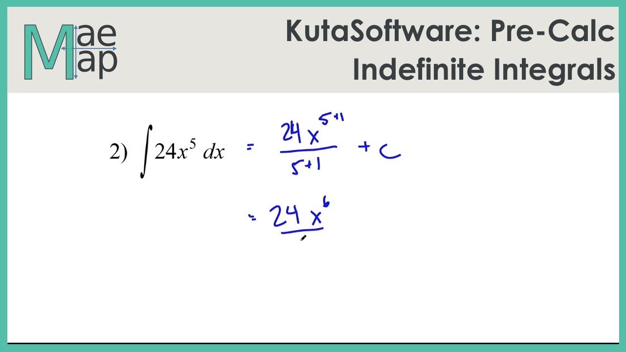 KutaSoftware: Pre-Calc- Indefinite Integrals