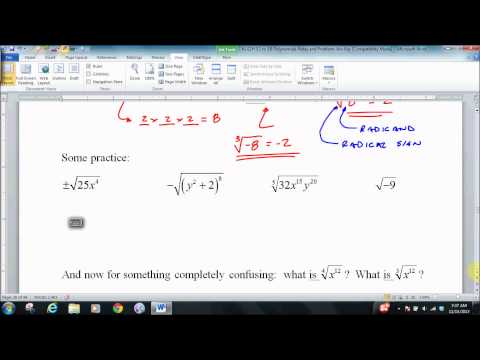 210 and 240 5 5 Roots of Real Numbers