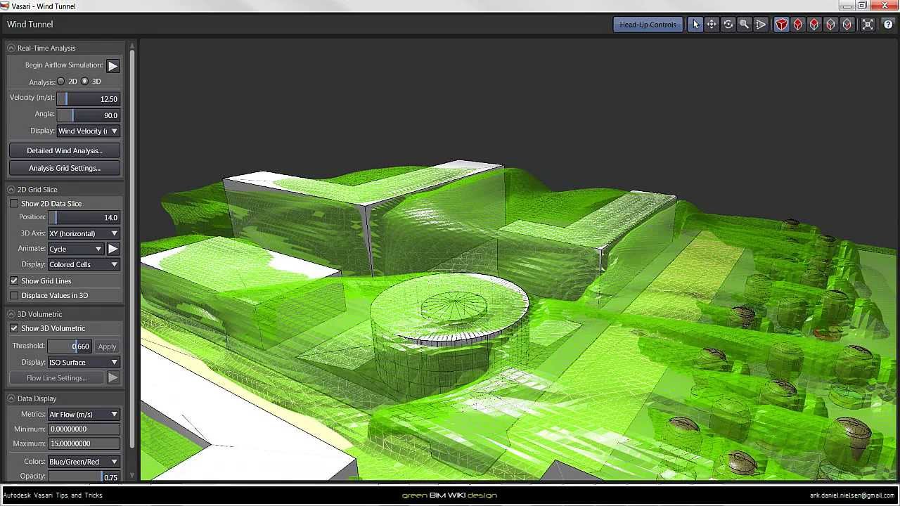 Autodesk Vasari WA - Tips and Tricks about 3D Wind simulation functionalities