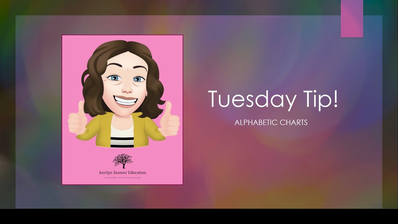 Alphabetic Code Charts - Tuesday Tip