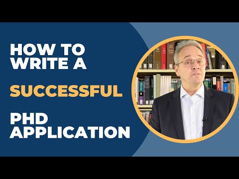 How to write a successful PhD application - Original PhD