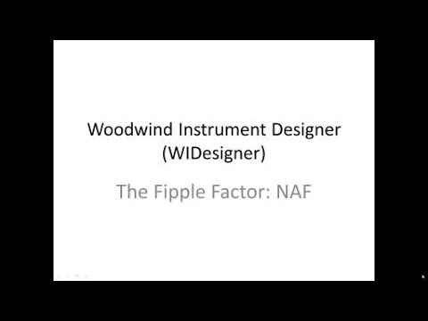 9. WIDesigner Fipple Factor - NAF