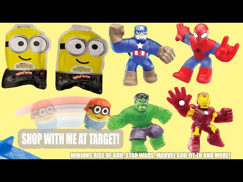 Minions Rise of Gru, Marvel Heroes of Goo Jit Zu Shop #WithMe at Target New Toy Hunt! Toys