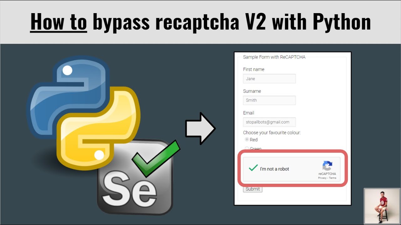 How to bypass recaptcha V2 with Python [Educational Video]