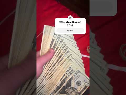 2,000$ in all 20s (motivational purposes)