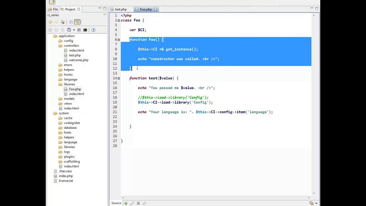 CodeIgniter from Scratch: Extending the Framework