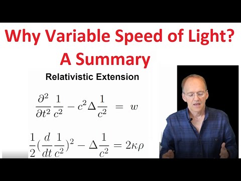 Variable Speed of Light - A Summary