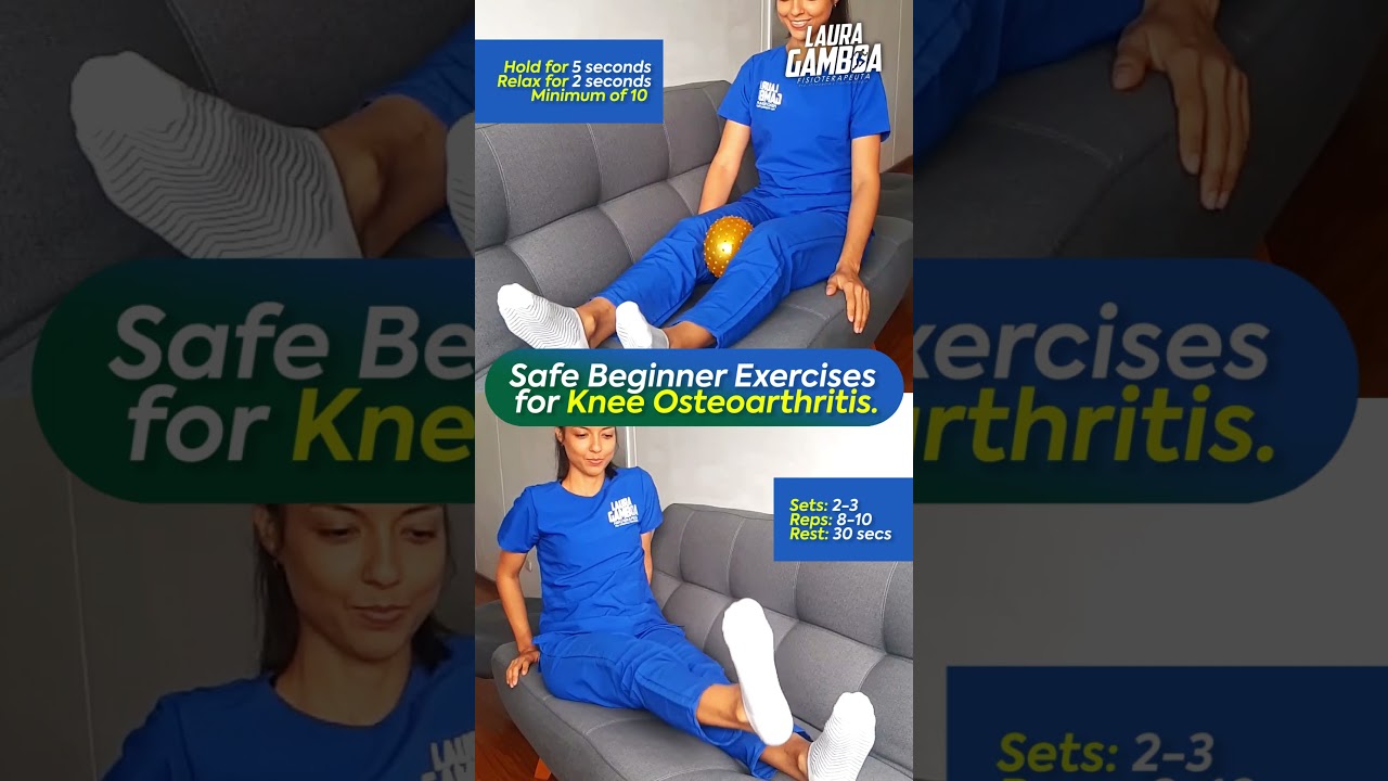 Safe Beginner Exercises for Knee Osteoarthritis ✅ #osteoarthritis #artrosisderodilla #kneepain