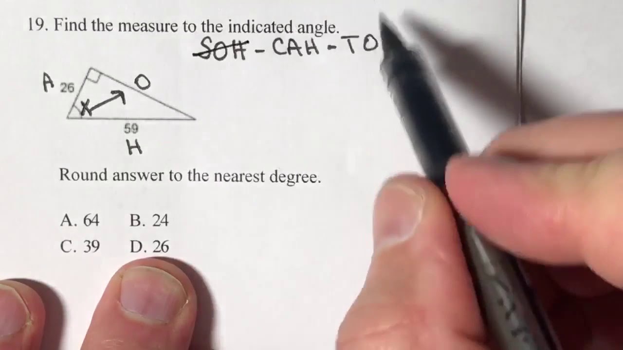 Trigonometry Missing Angle  #19