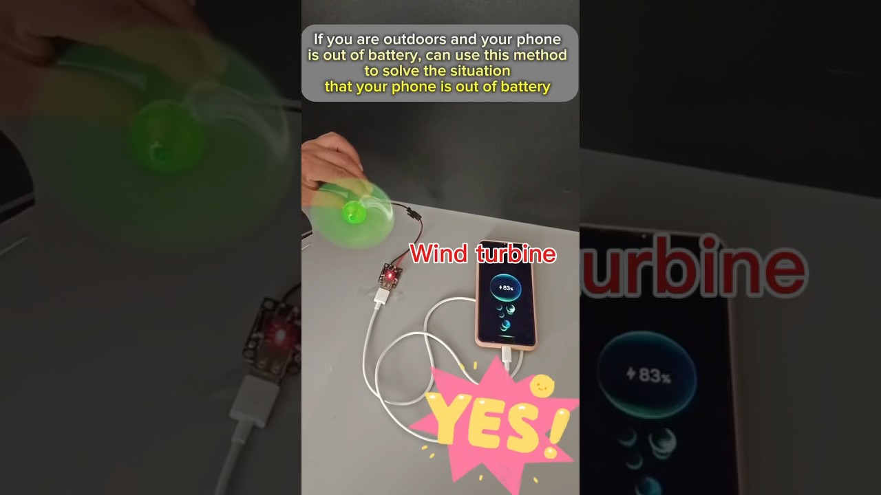 Mini micro Wind turbine small power phone charging mobile alternator #windturbine #windmill