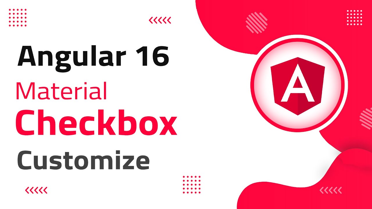 6) Mat Checkbox Customization in Angular 16 | angular material | angular 16 tutorial