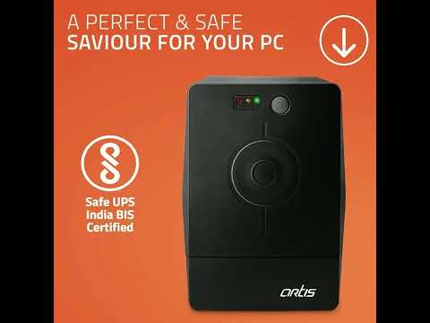 Artis PS 1000Eco 1000VA 1KVA Line Interactive UPS for Personal Computers, Desktop PCs, Laptops