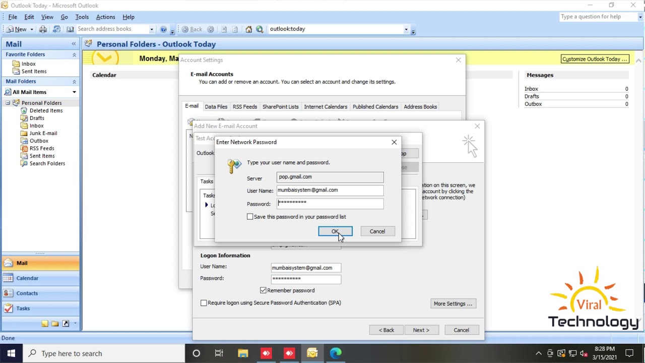 How to Configure Gmail in Outlook 2007 ? Setup Pop  Gmail Account in Outlook 2007