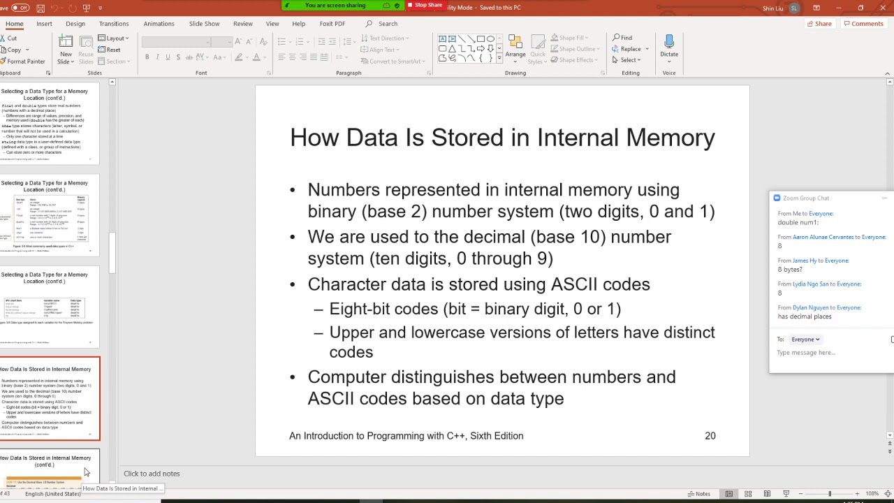 C++ Programming , Variables and Constants,  Concept Explanation with a powerpoint presentation