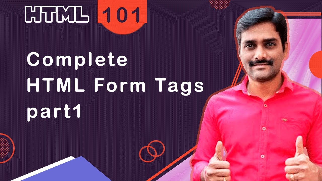 HTML Forms Tutorial Part1🔥 Input Types, Textarea, Select  (Beginner Tutorial - Episode 101)