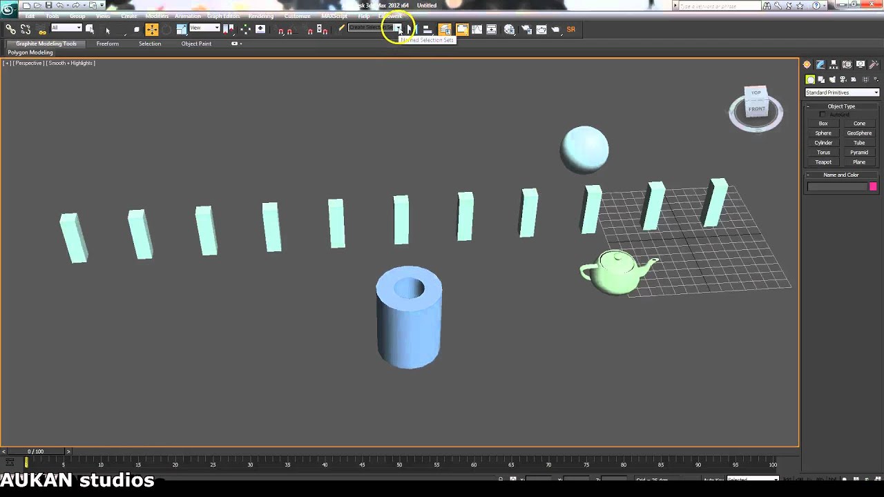 Tutorial 3ds Max Herramienta Named Selection Sets