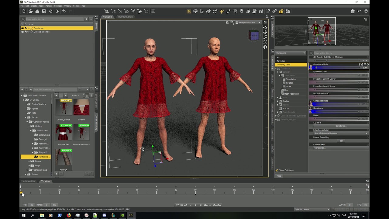 mini Tutorial: smoothing Auto Follow morphs with dForce
