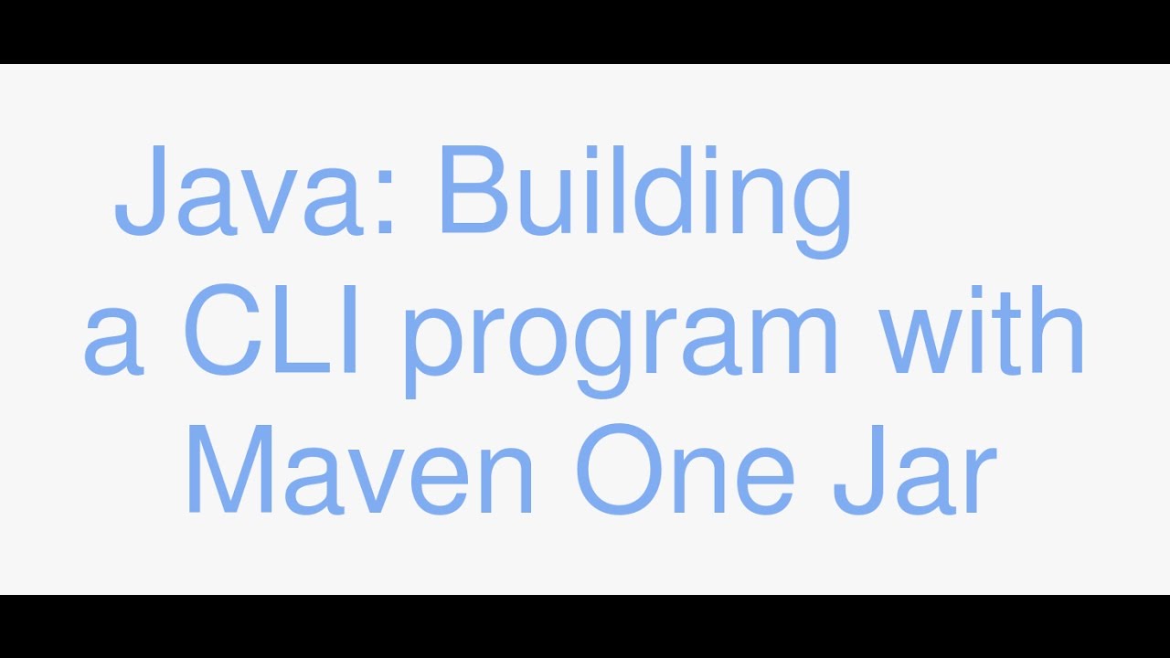 Java: building a Github search CLI using maven One Jar