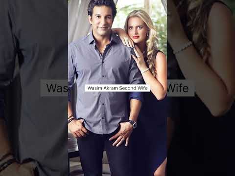 Pakistani Fast Bowler Wasim Akram First Wife Second Wife and Family. Wasim Akram Son's and Daughter.