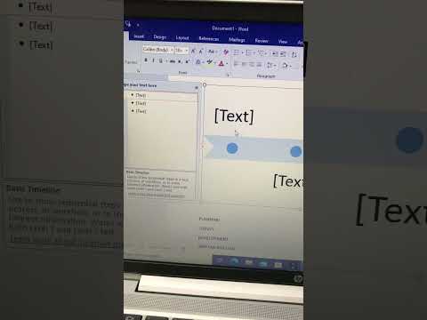Simple timeline in microsoft word