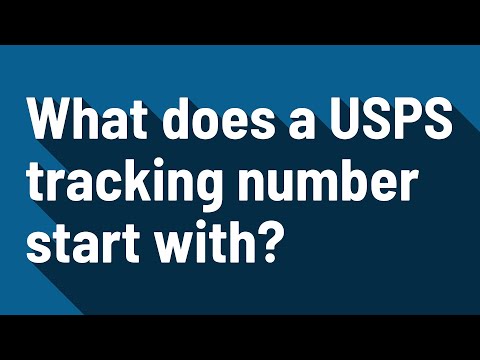What does a USPS tracking number start with?